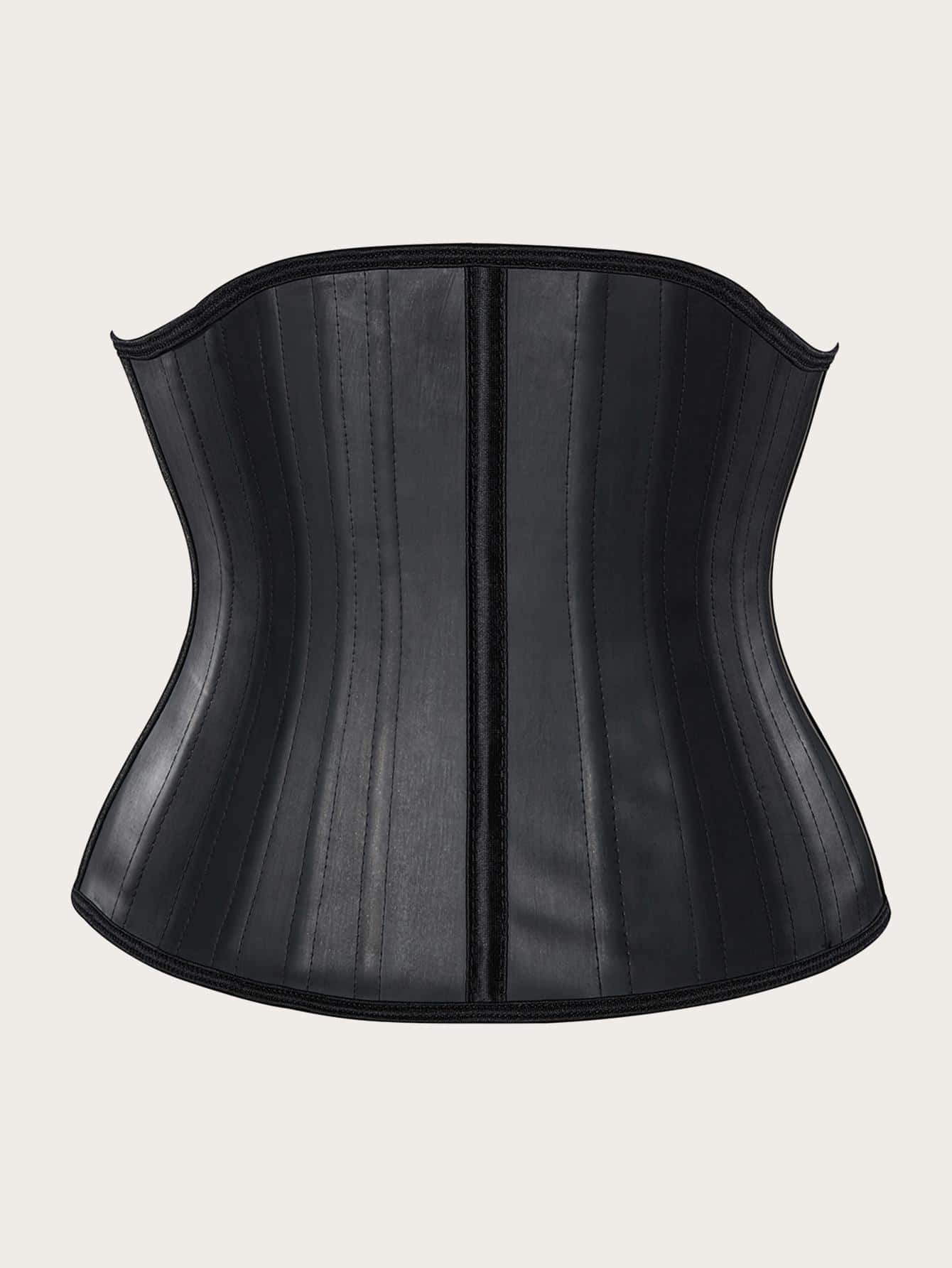 1pc Black Latex Fitness Sport Corset Shapewear Waist Trainer Corset ...