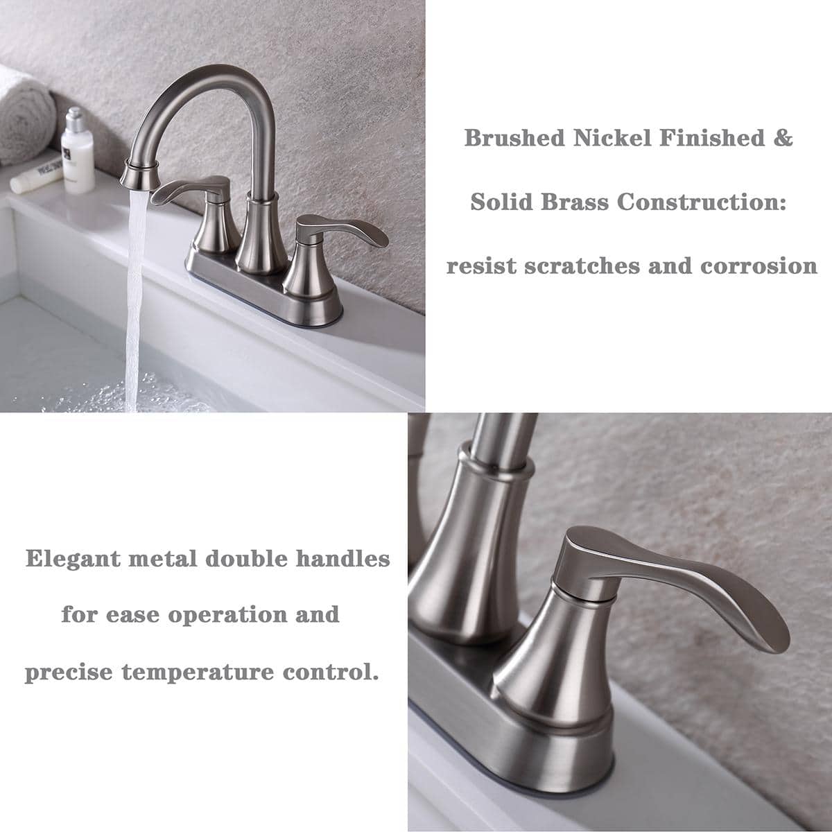 Cross-Border Hot Stainless Steel Basin Faucet, Bathroom Sink Mixer Tap ...