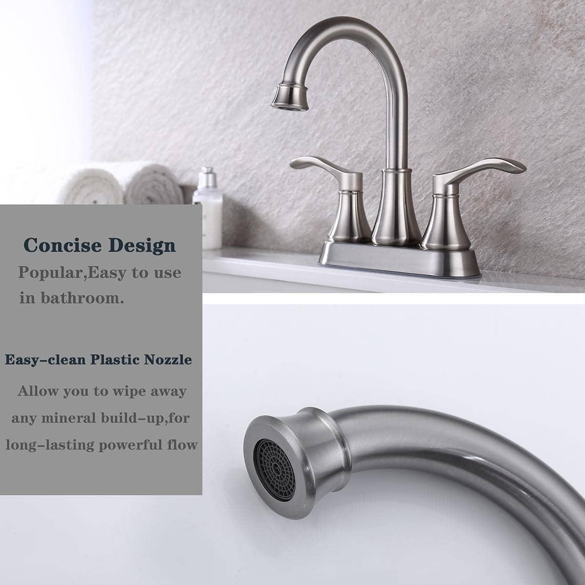 Cross-Border Hot Stainless Steel Basin Faucet, Bathroom Sink Mixer Tap ...