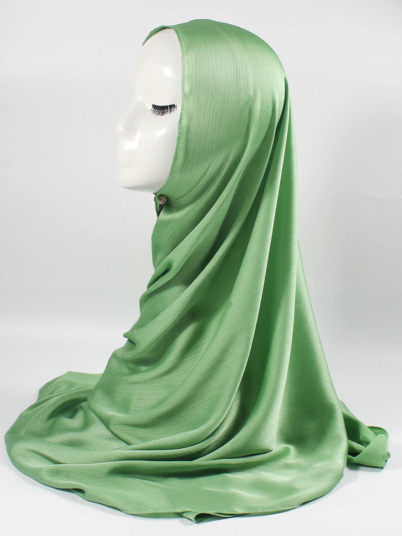 Minimalist Solid Pull-On-Style Hijab | SHEIN USA