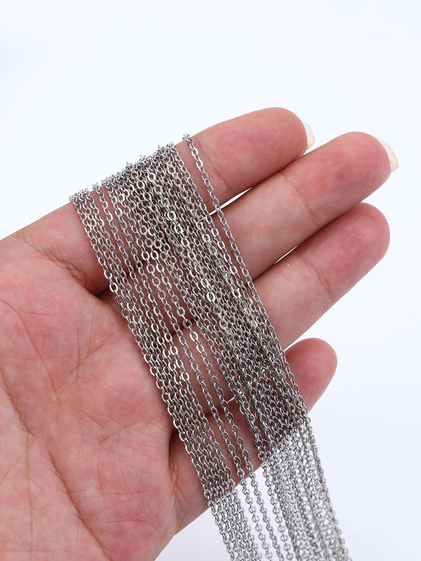 20pcs Minimalist Stainless Steel Chains Necklace | SHEIN USA