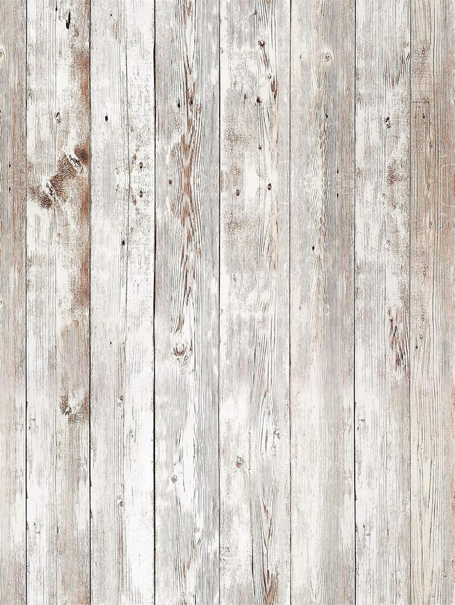 1roll Wooden Pattern Wall Paper Decoration 17.7X276 Inch Shiplap Peel ...
