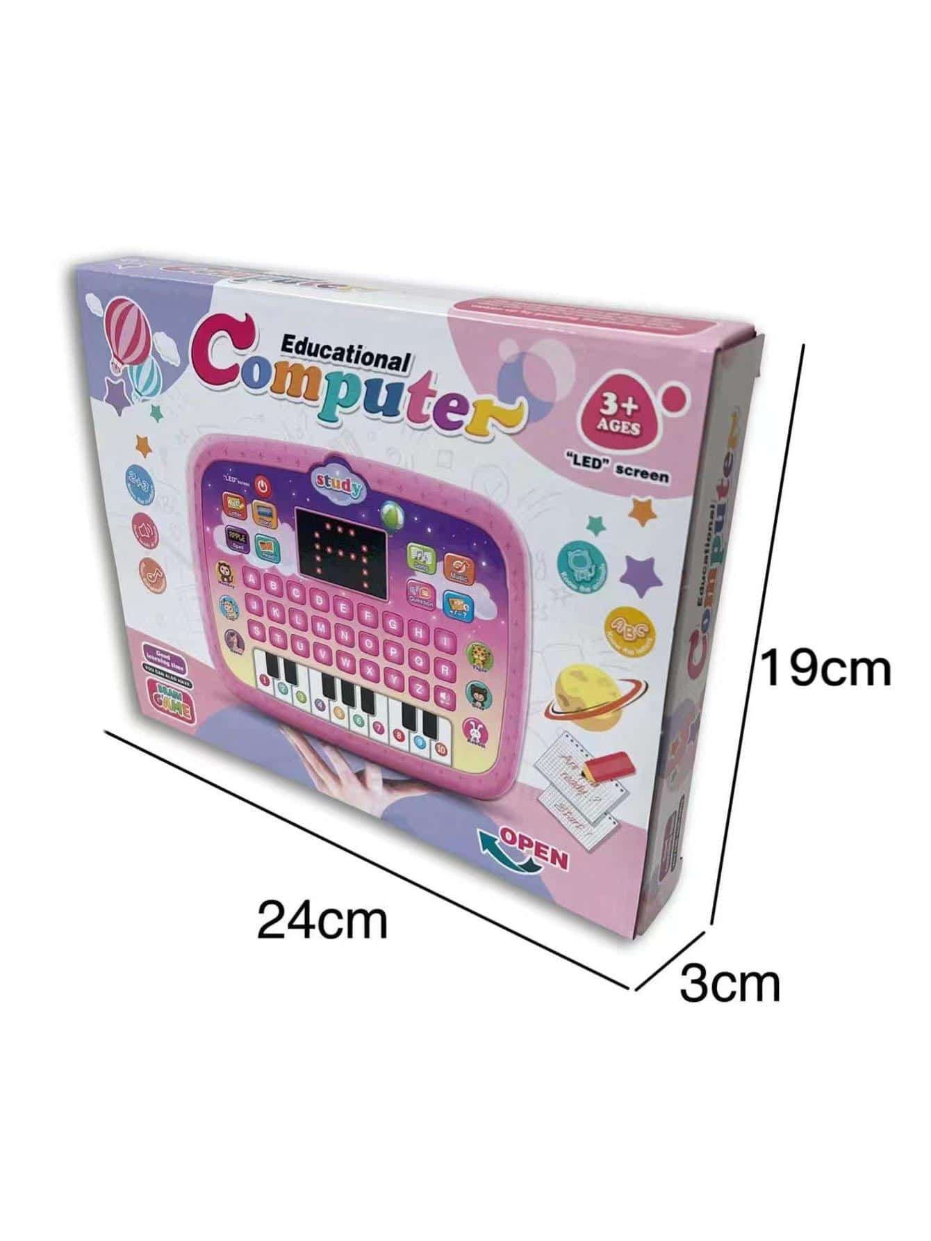 New English Led Screen Light-Up Tablet Learning Toy, Multifunctional ...