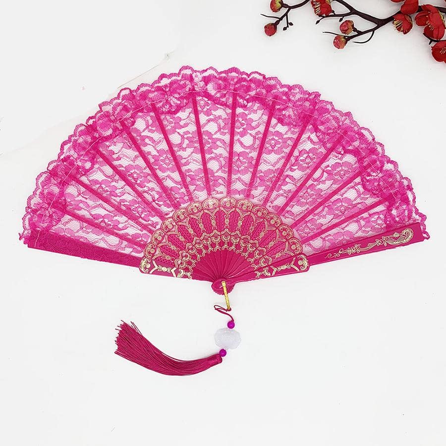 1pc Lace Folding Fan | SHEIN USA