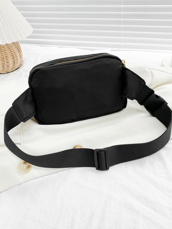 Mini Fanny Pack Random Adjustable Strap & Zipper | SHEIN USA