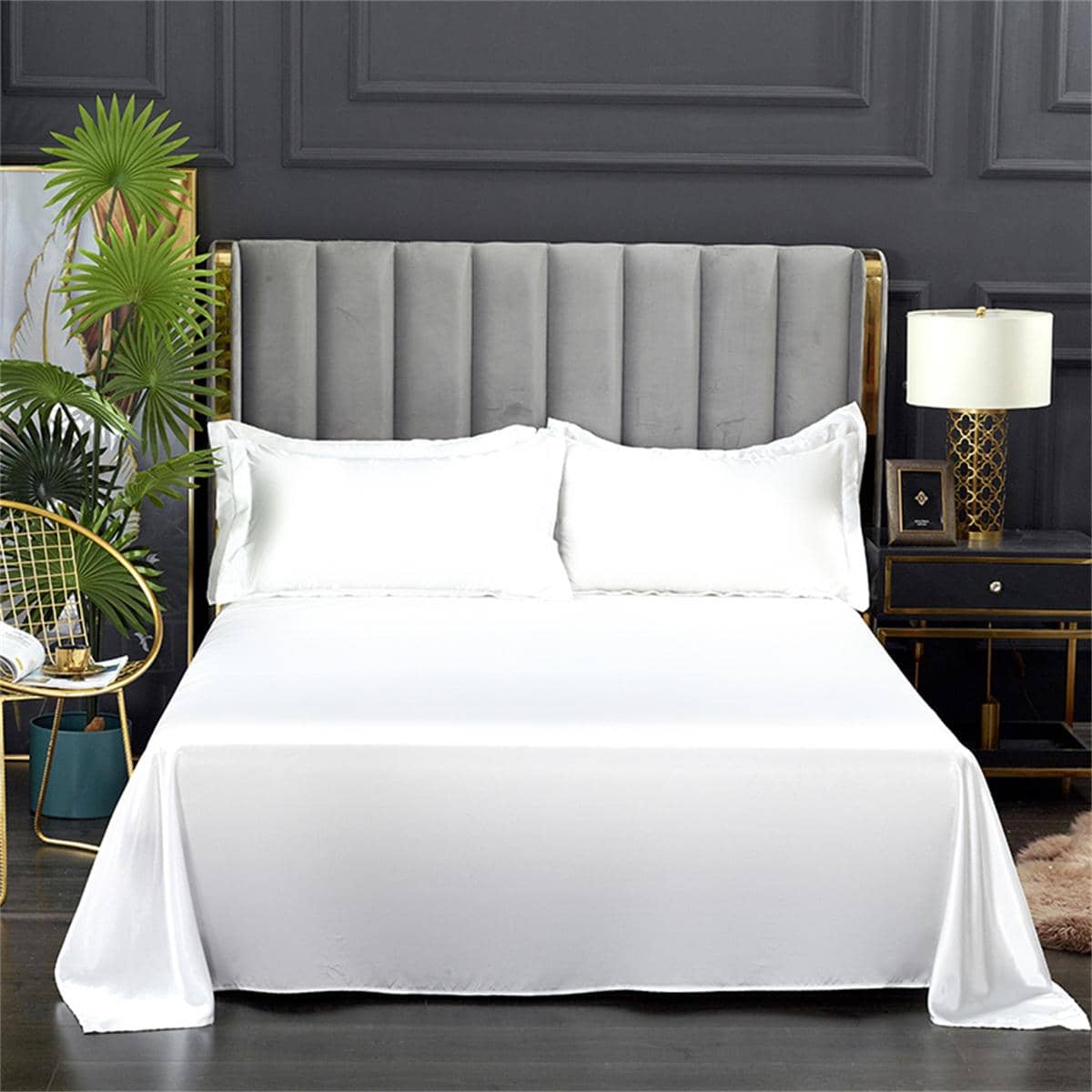 1pc White Soft Flat Sheet | SHEIN USA