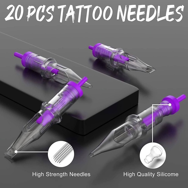Wormhole Tattoo Pen Kit - Rotary Tattoo Kit for Beginners 20pcs Tattoo ...