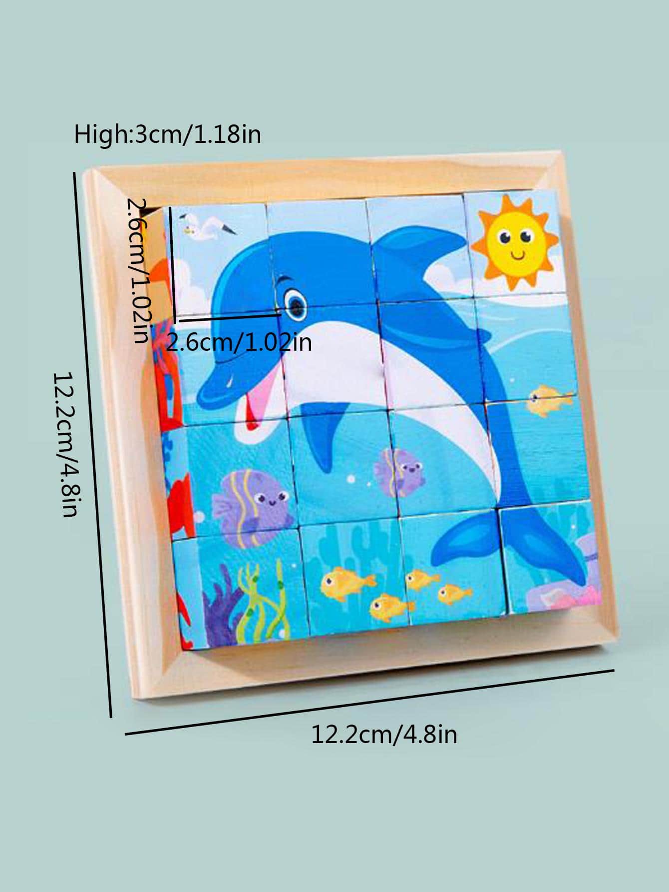 1 six-sided 3D three-dimensional building block puzzle traffic ...