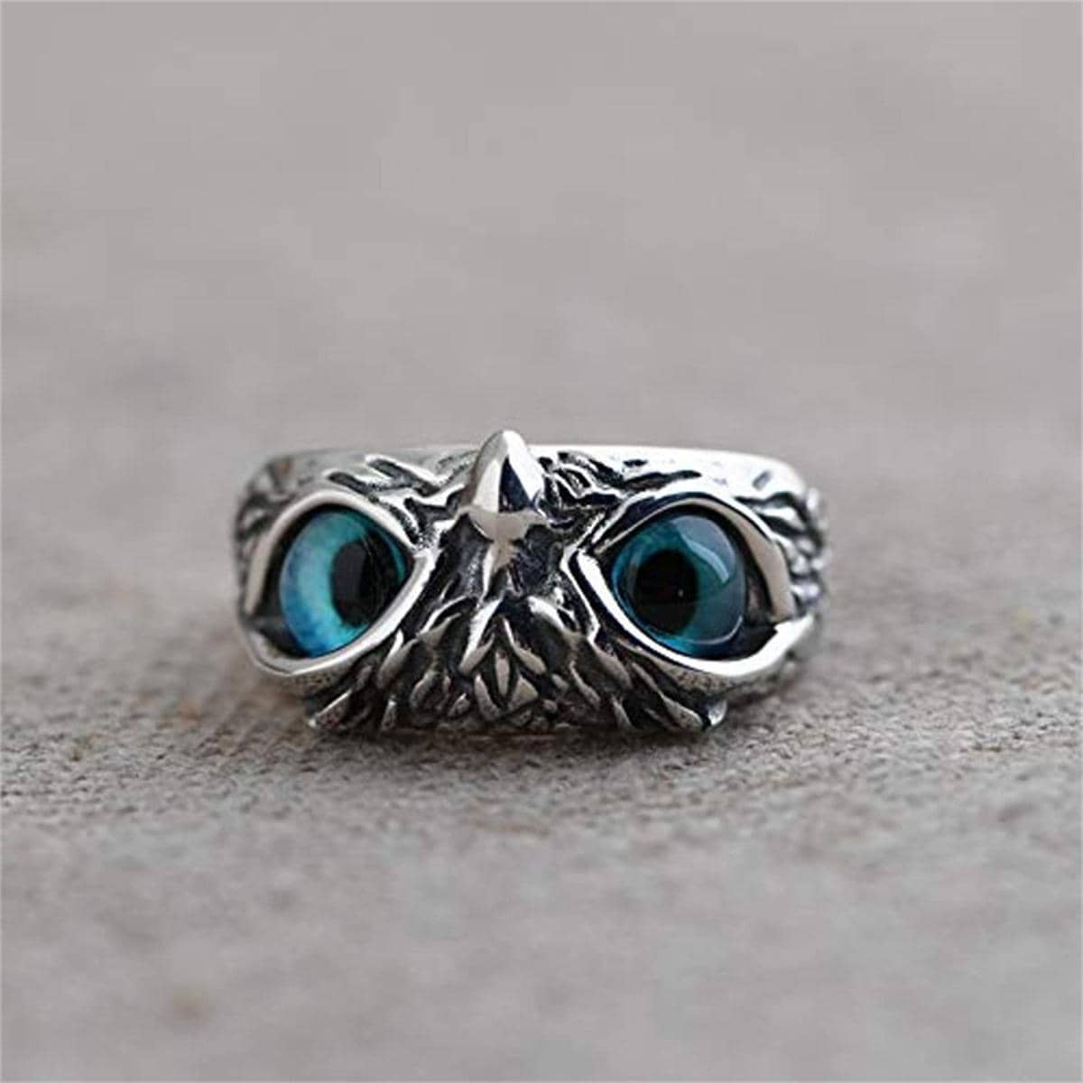 Owl Decor Ring Jewelry Gift Fashion Punk Popular For A Stylish Look ...