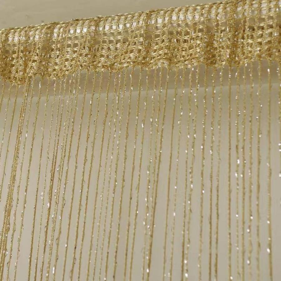 Decorative String Curtain For Door Window Glitter Flash Line Shiny ...