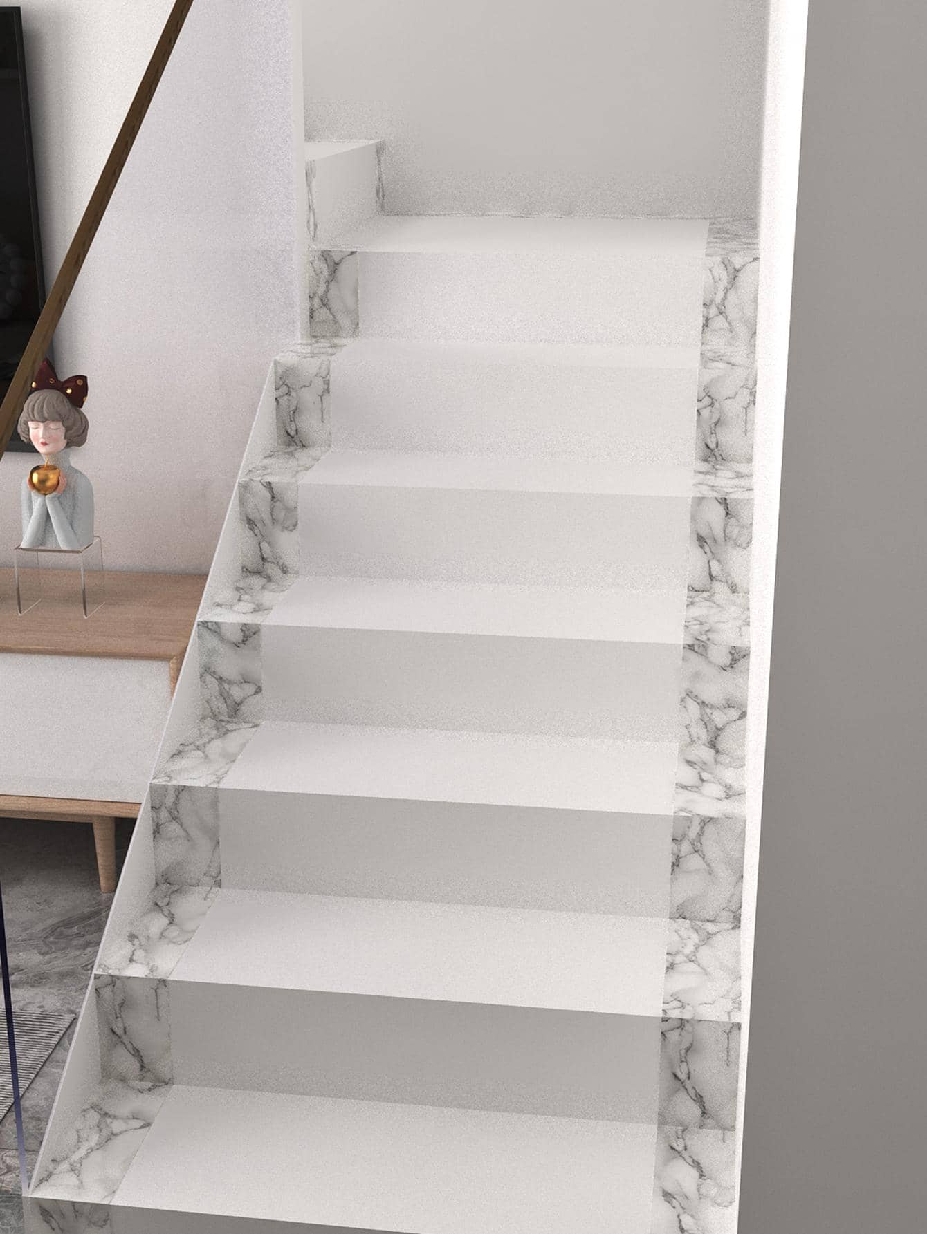 1roll Marble Pattern Floor Sticker | SHEIN USA