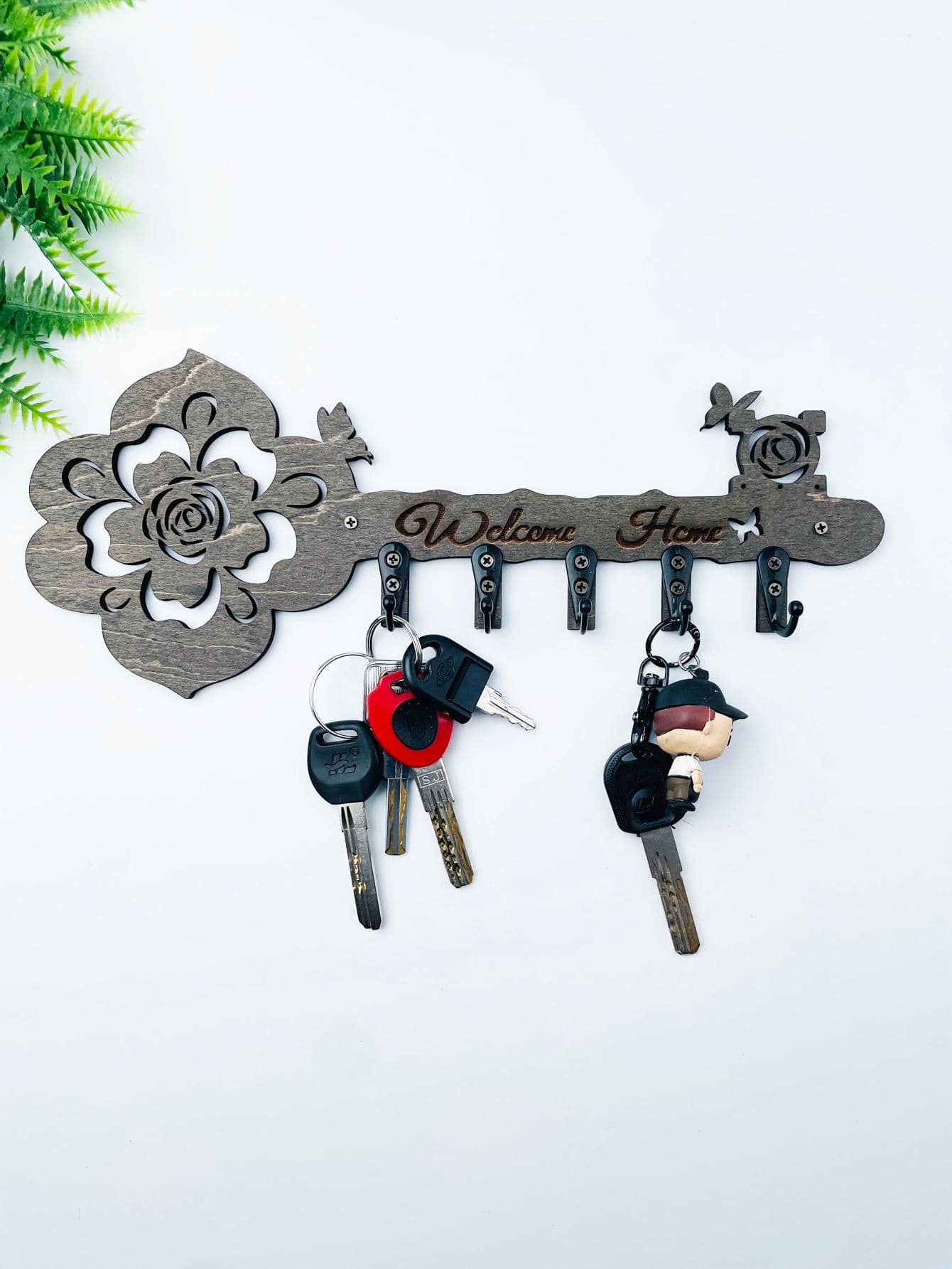 1pc Key Wall Hooks, Creative Key Holder For Front Door Design Wall ...