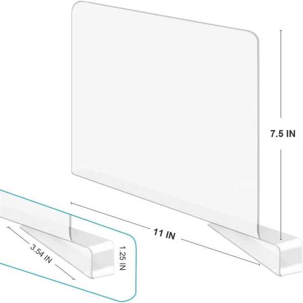 Acrylic Shelf Dividers for Closets Adjustable Acrylic Organizers and ...