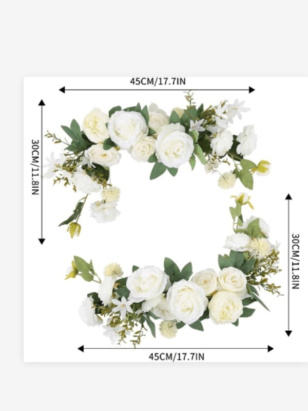 Wedding Arch Flowers, Artificial Flower Swag Floral Swag for Wedding ...