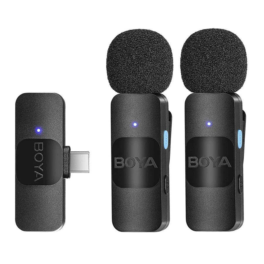 BOYA Wireless Lavalier Microphone for Android Phone Plug Play USB-C ...