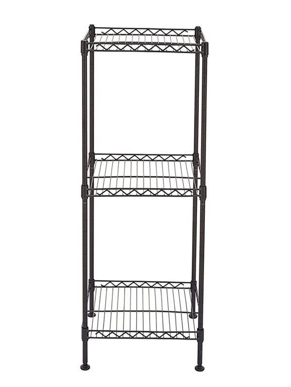 3-Tier Bathroom Shelf, Wire Shelving Unit, Metal Storage Rack for Small ...