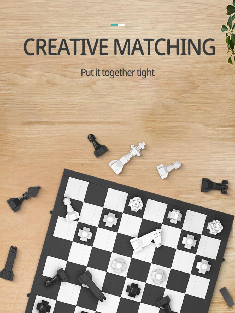 1 Set Chess Set Of Construction Block International Chess Modular ...