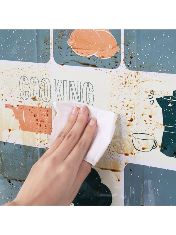 Self-stick Anti-oil Sticker Kitchen High-Temperature Ceramic Tile Wall ...