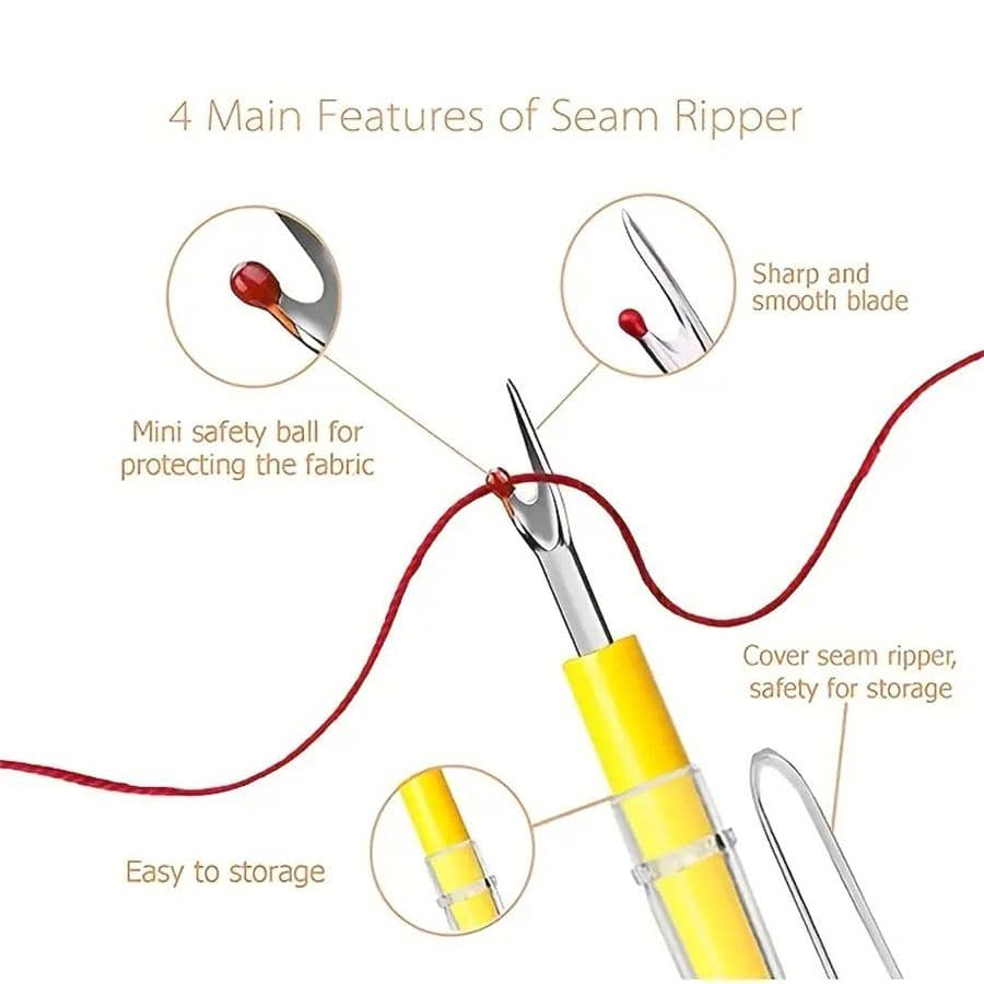 4pcs/set Plain Color Thread Stripper, Simple Plastic Sewing Needle ...