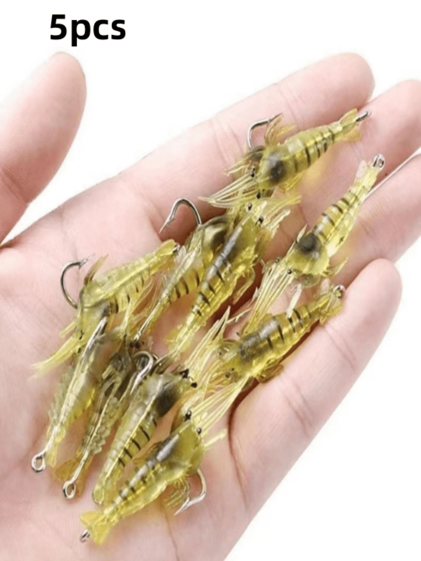1 Pack Of 5pcs Fake Shrimp Fishing Bait | SHEIN USA