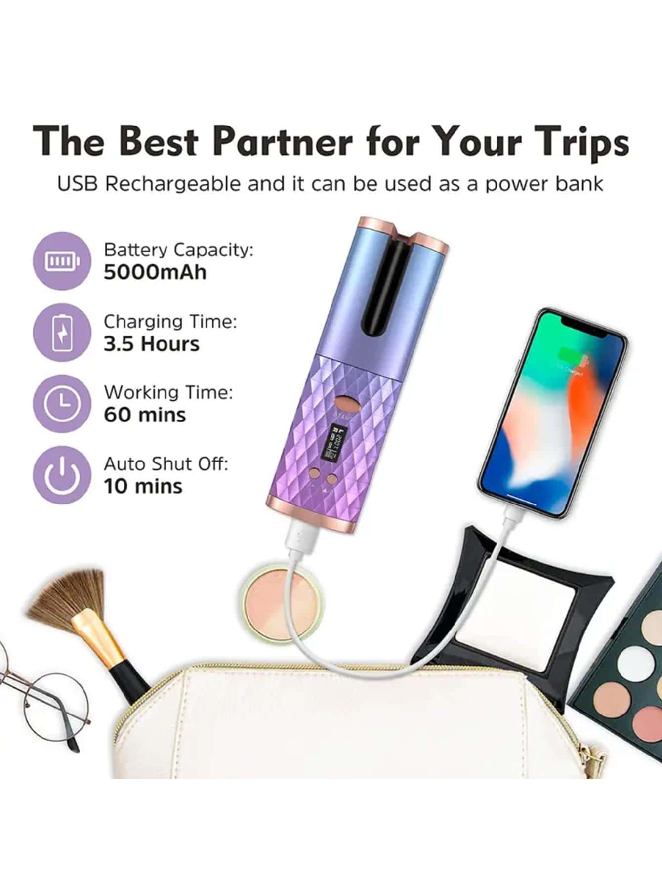 Hg-007 Fully Automatic Curling Iron | SHEIN USA