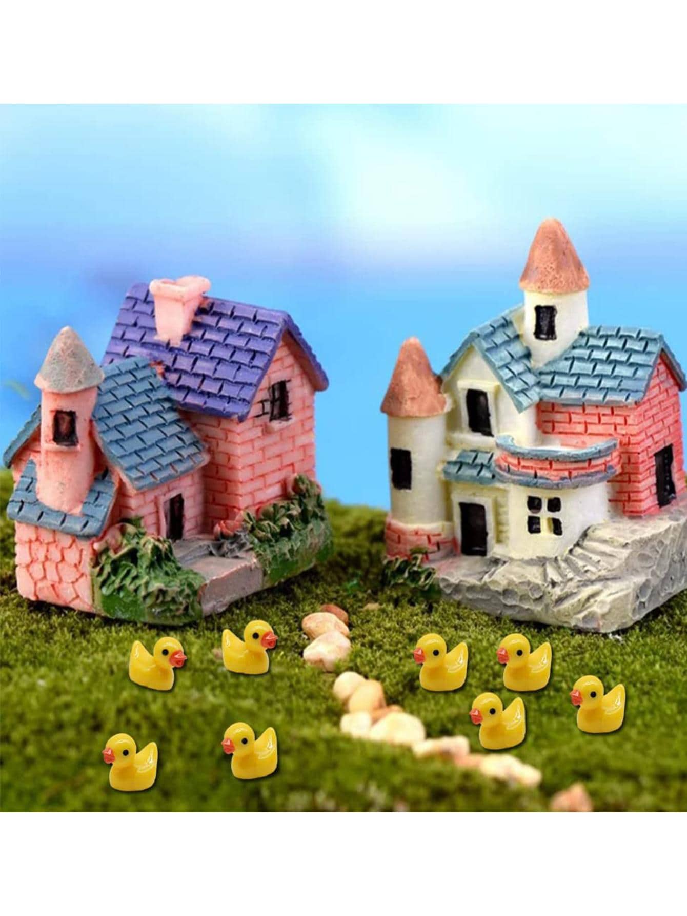 12PCS Mini Resin Ducks Tiny Ducks Miniature Duck Figures for Slime ...