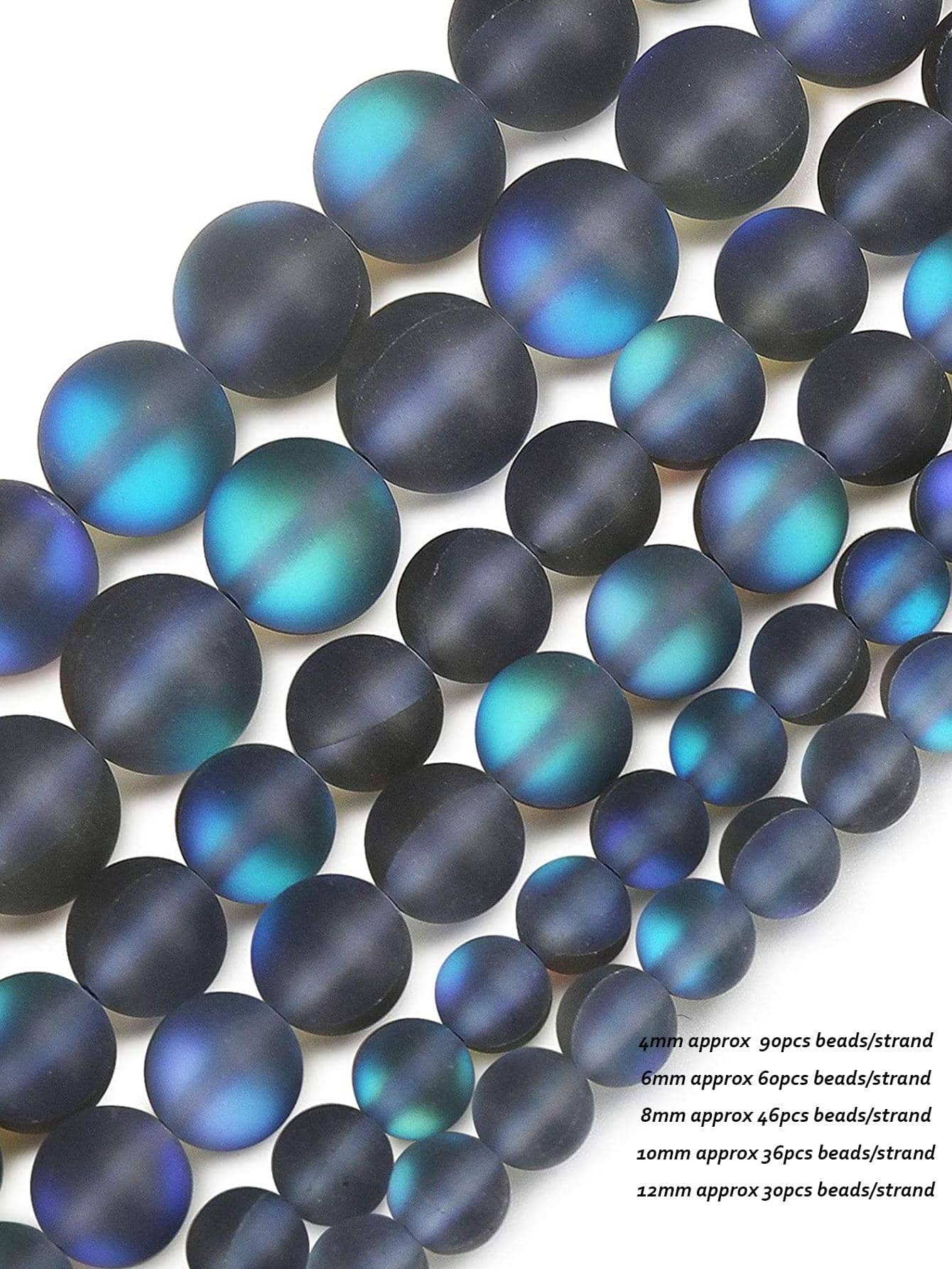 Gray Mystic Aura Quartz Gemstone Frosted Matte Titanium Round Loose ...