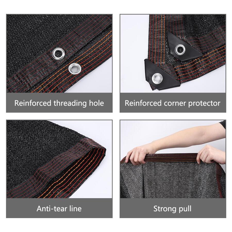 40% Shade Cloth for Plants, Black Garden Shade Cloth for Greenhouse ...