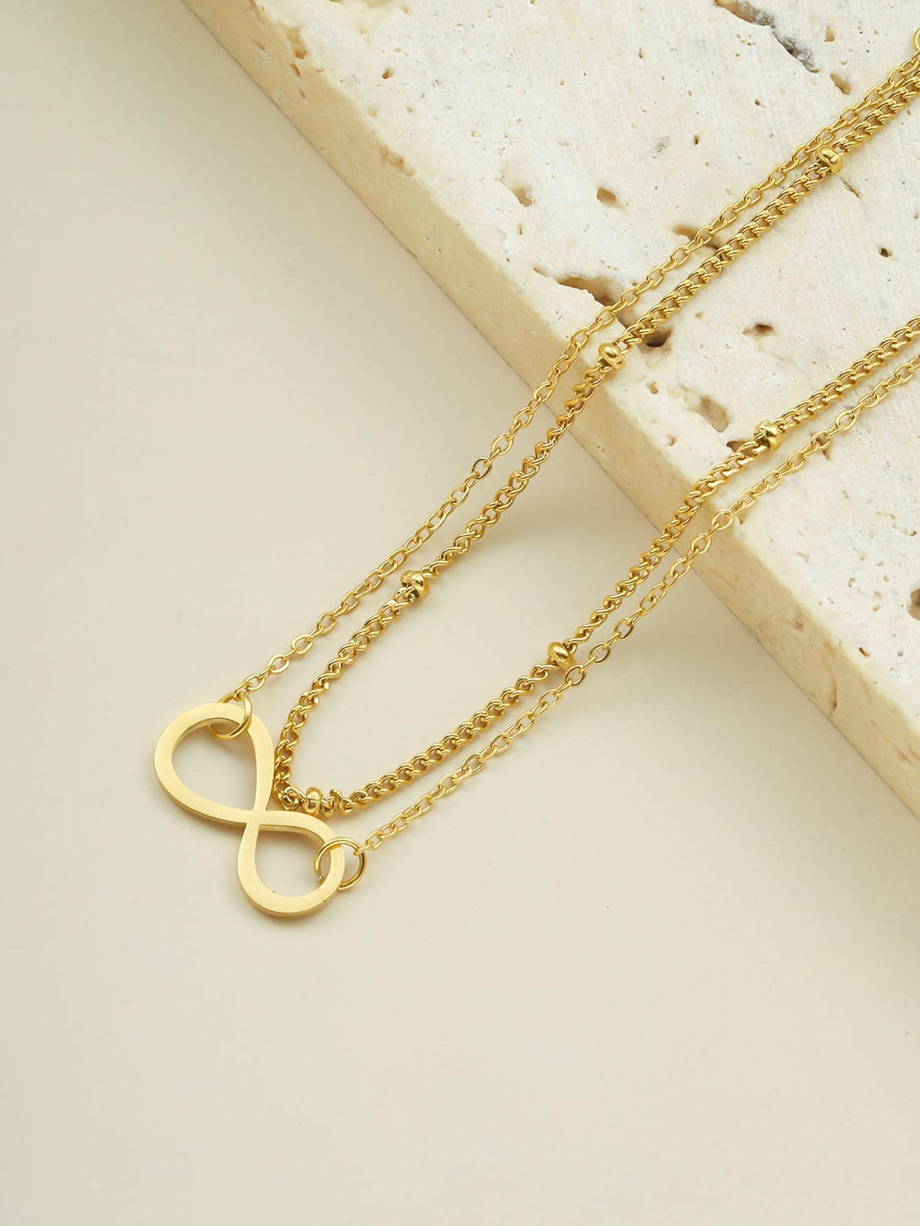 Infinity Symbol Charm Layered Bracelet | SHEIN USA