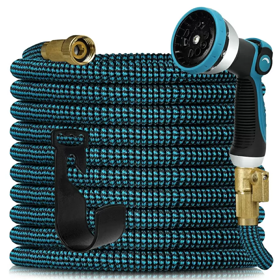 Garden Hose Function Nozzle Expandable Durable 3-Layers Latex/Water ...