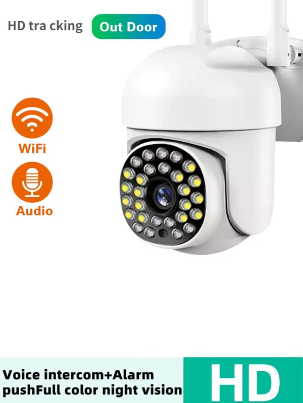 1pc ABS Surveillance Camera, Modern White Security Surveillance Camera ...
