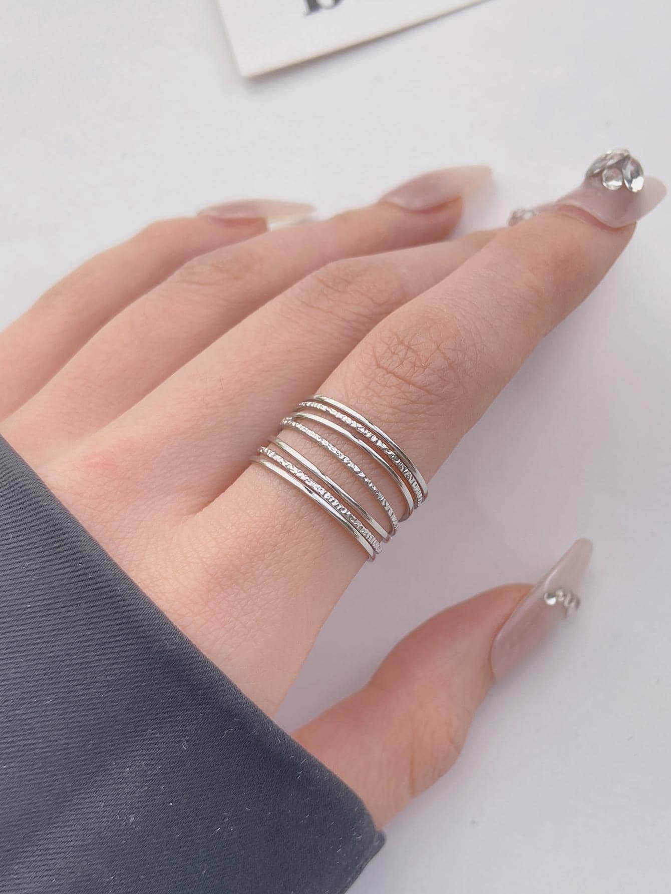 Minimalist Layered Cuff Ring | SHEIN USA