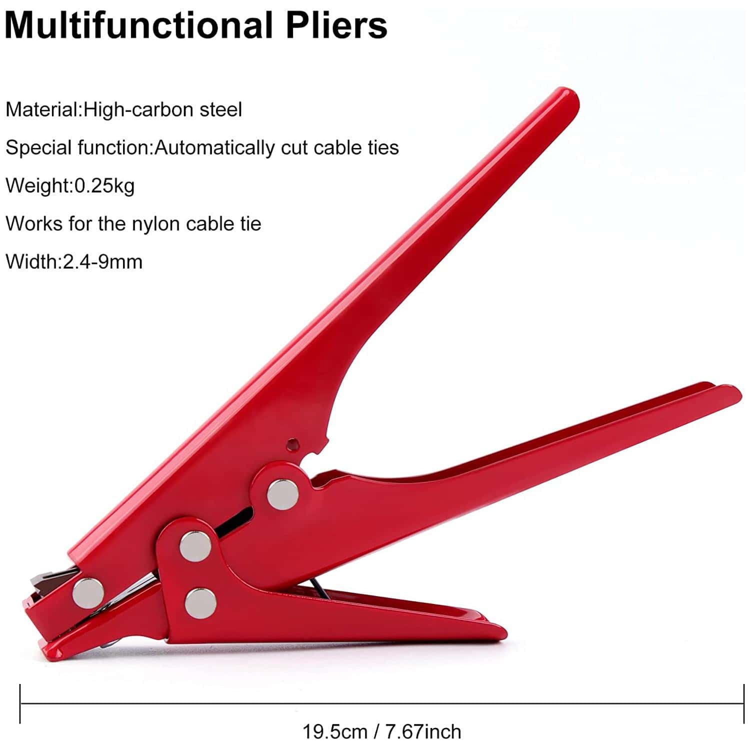 Knoweasy Cable Tie Tool - Zip Tie Tool and Tensioning and Cutting Tool ...