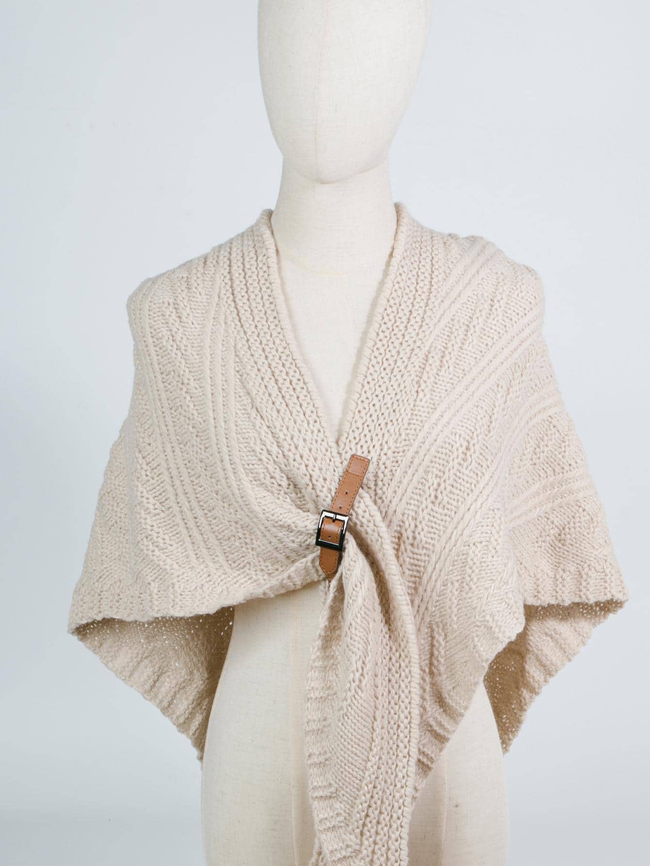 1pc Women Buckle Decor Fashionable Shawl For Autumn & Winter | SHEIN USA