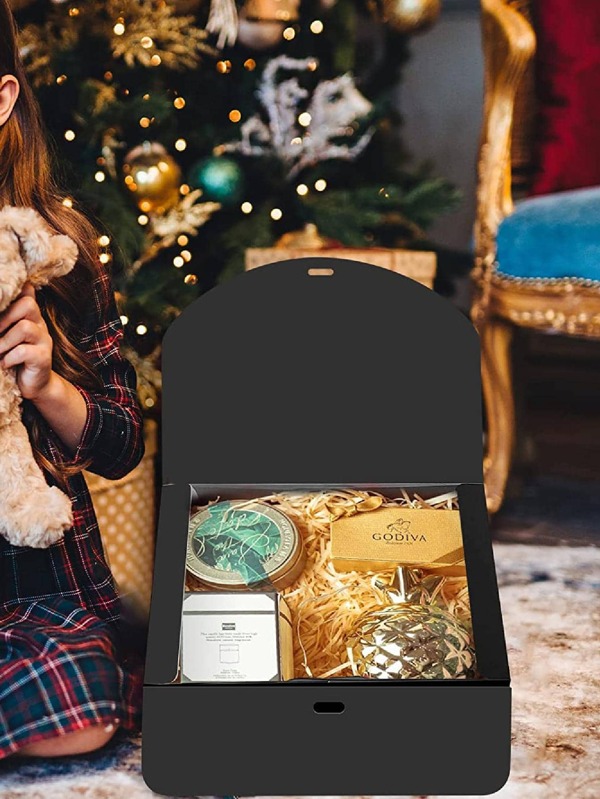 Black Gift Boxes 5 Pack, Gift Boxes With Lids For Presents, Bridesmaid ...