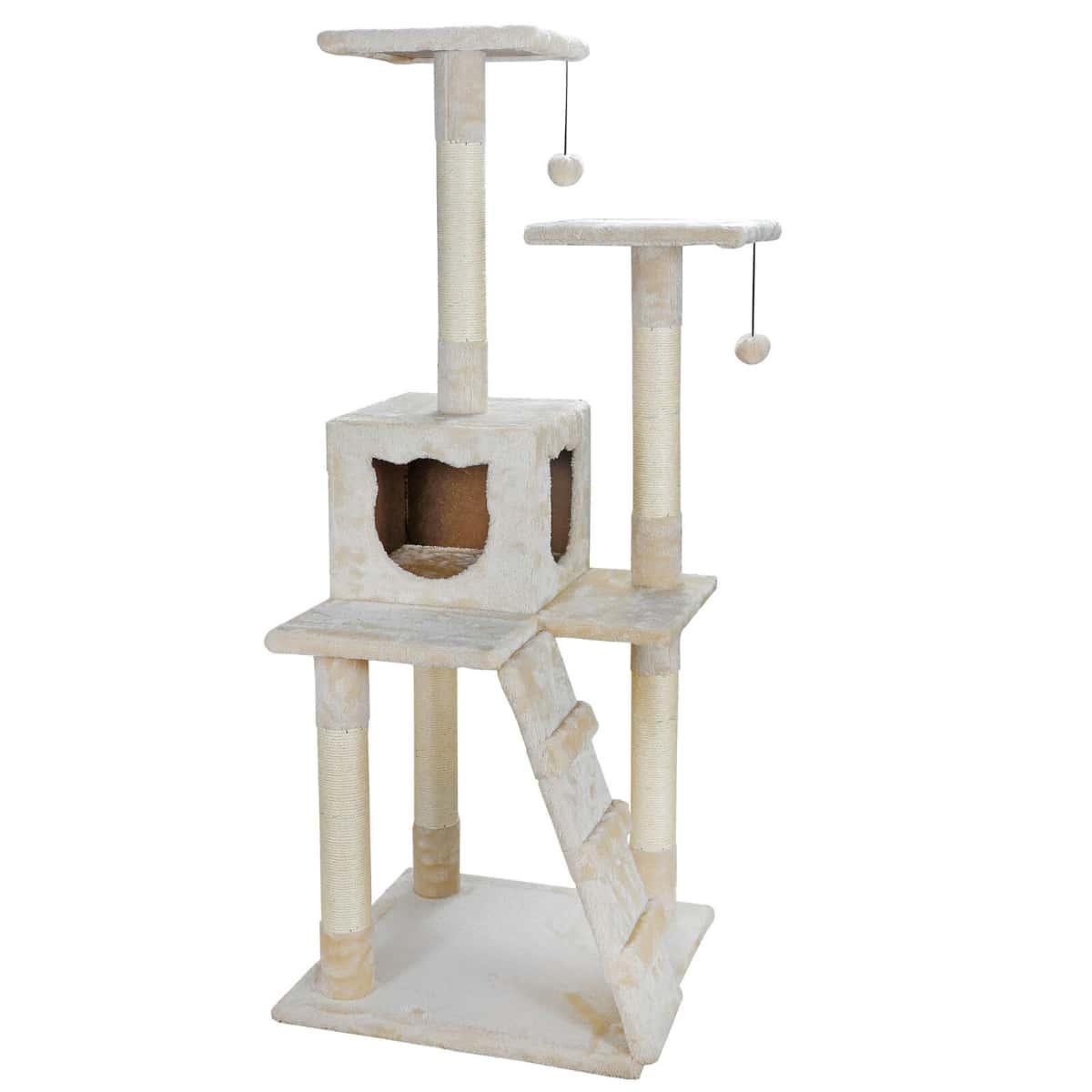 Tree Multi-Level Kitten Tower Pet Kitty Plush Climbing Tree for Cats ...