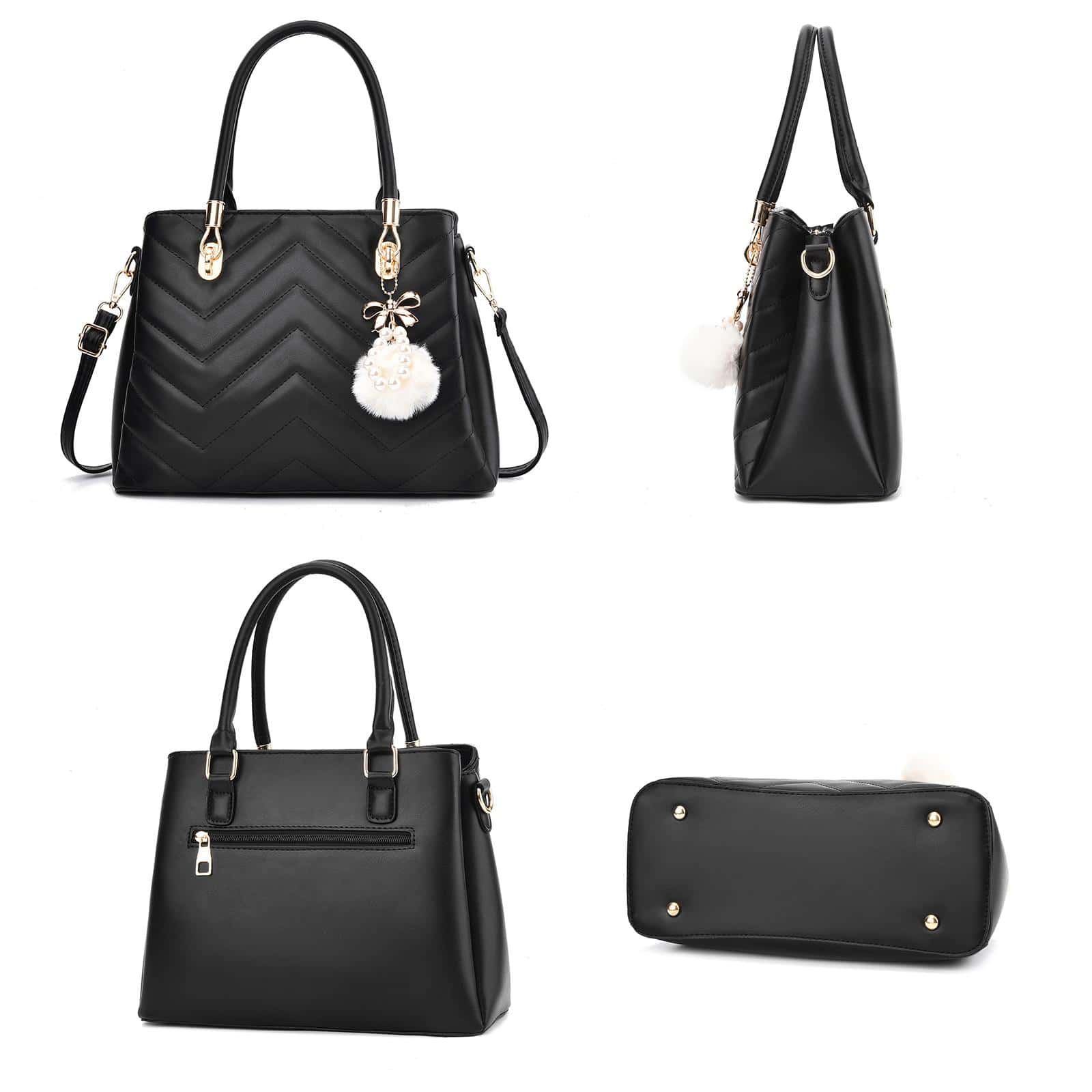 I IHAYNER Women Handbags Wave Quilted Purse Large Shoulder Bag ... I IHAYNER Women Handbags Wave Quilted Purse Large Shoulder Bag ...