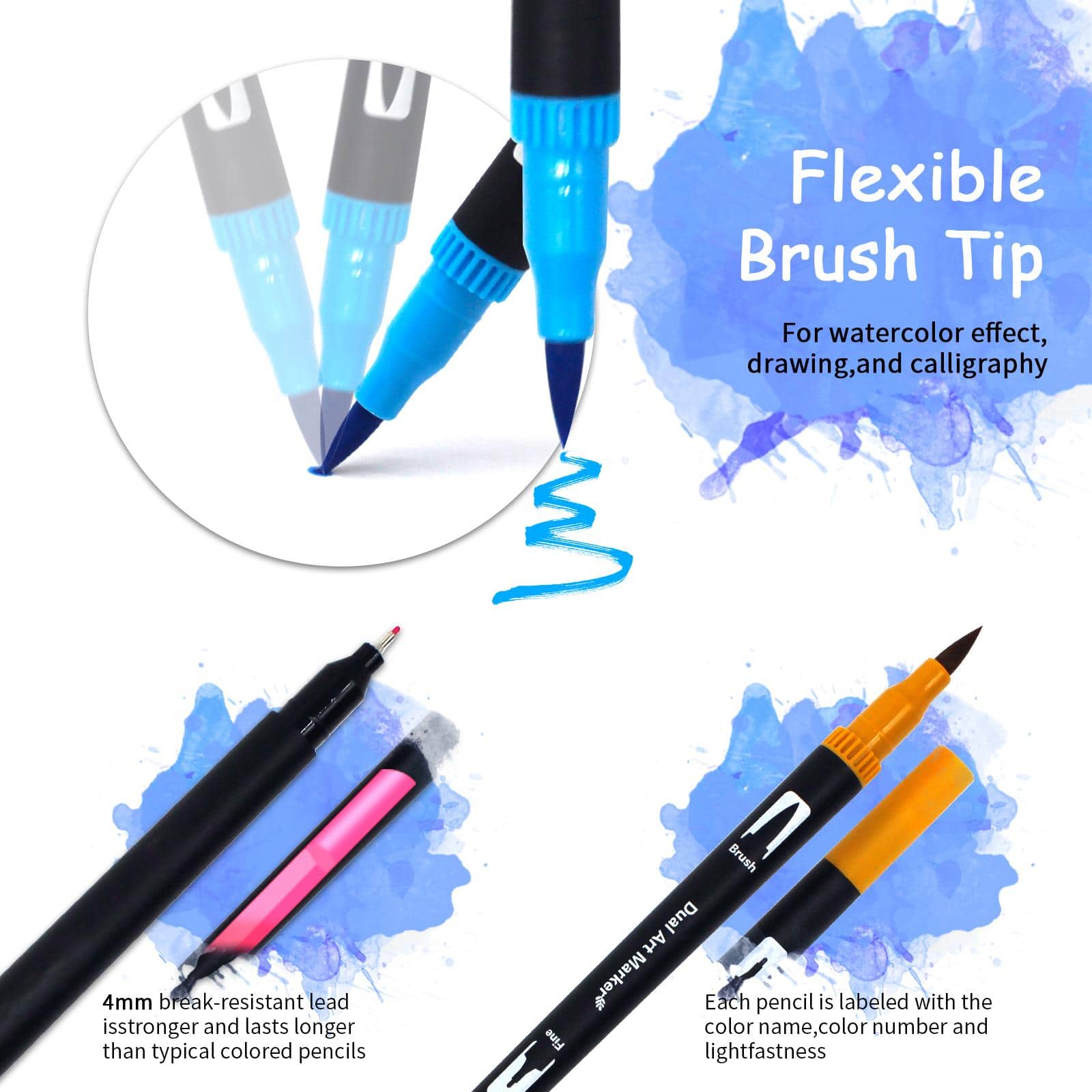 1set Mixed Color Marker Pen, Simple Multipurpose Drawing Marker For ...