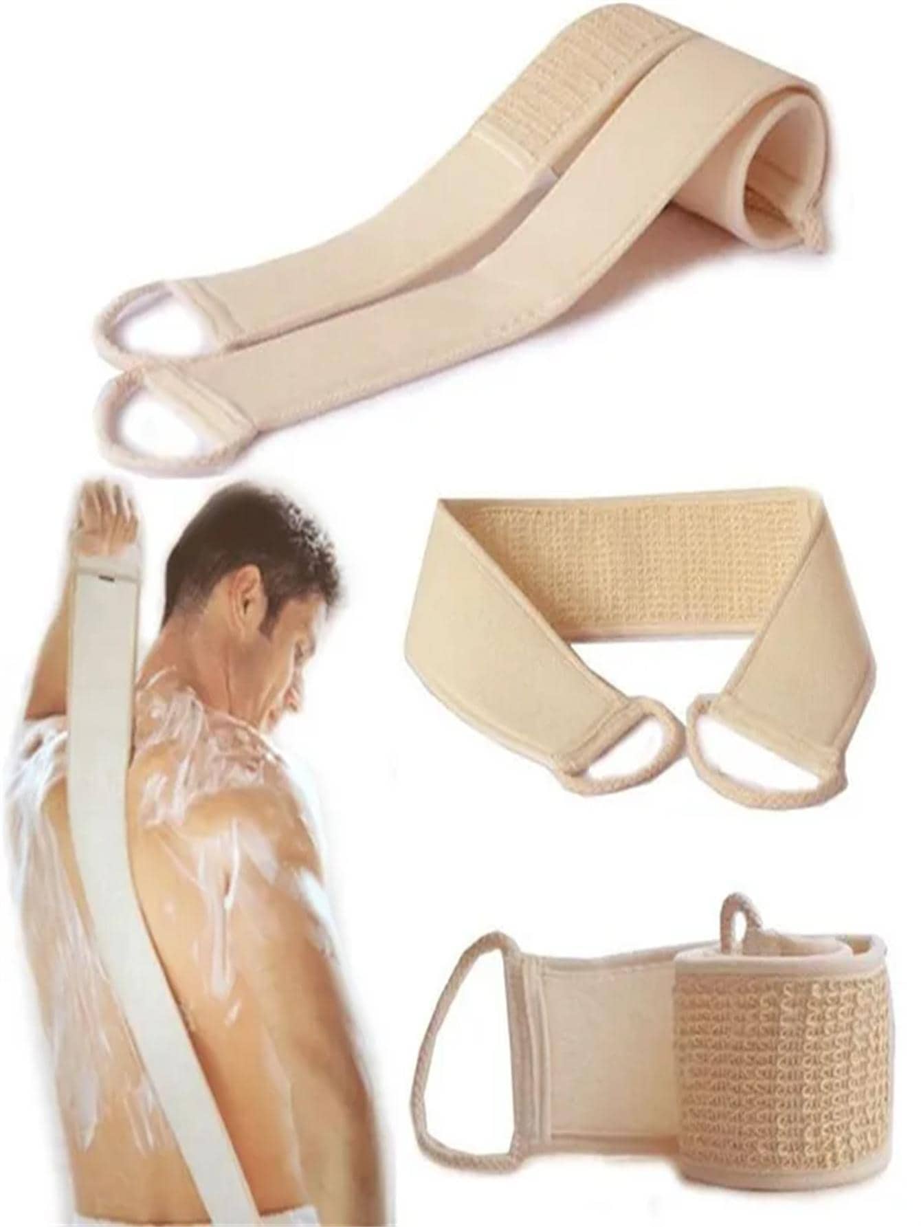 1pc Exfoliating Bath Strip, Simple Exfoliating Wash Cloth Back Washer ...