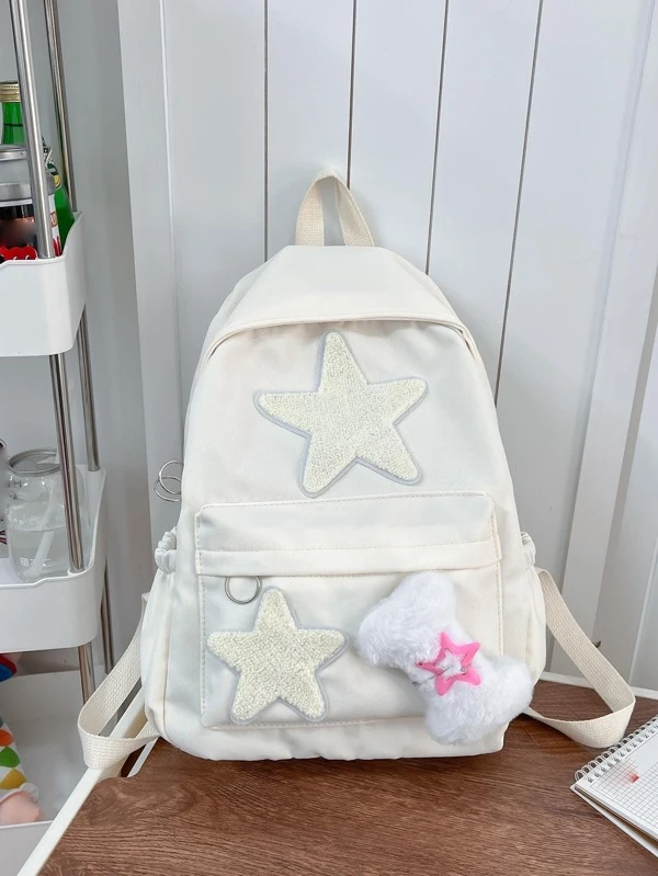 Nylon Japanese-style Cute Star-shaped Backpack With Double Shoulder ...