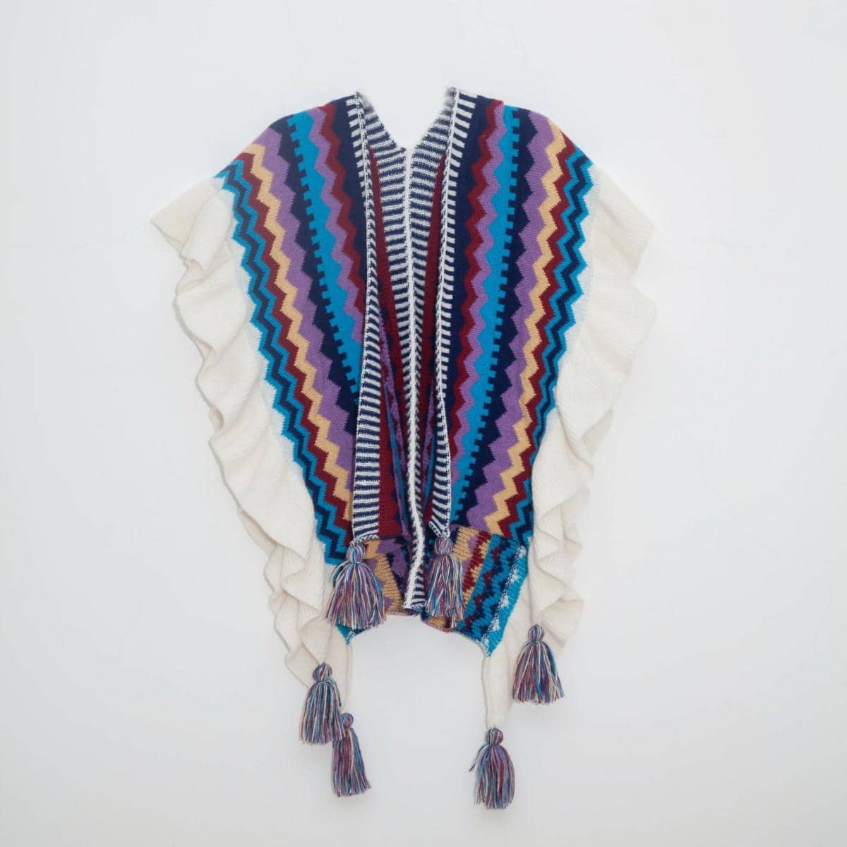 Chevron Pattern Tassel Decor Shawl | SHEIN USA
