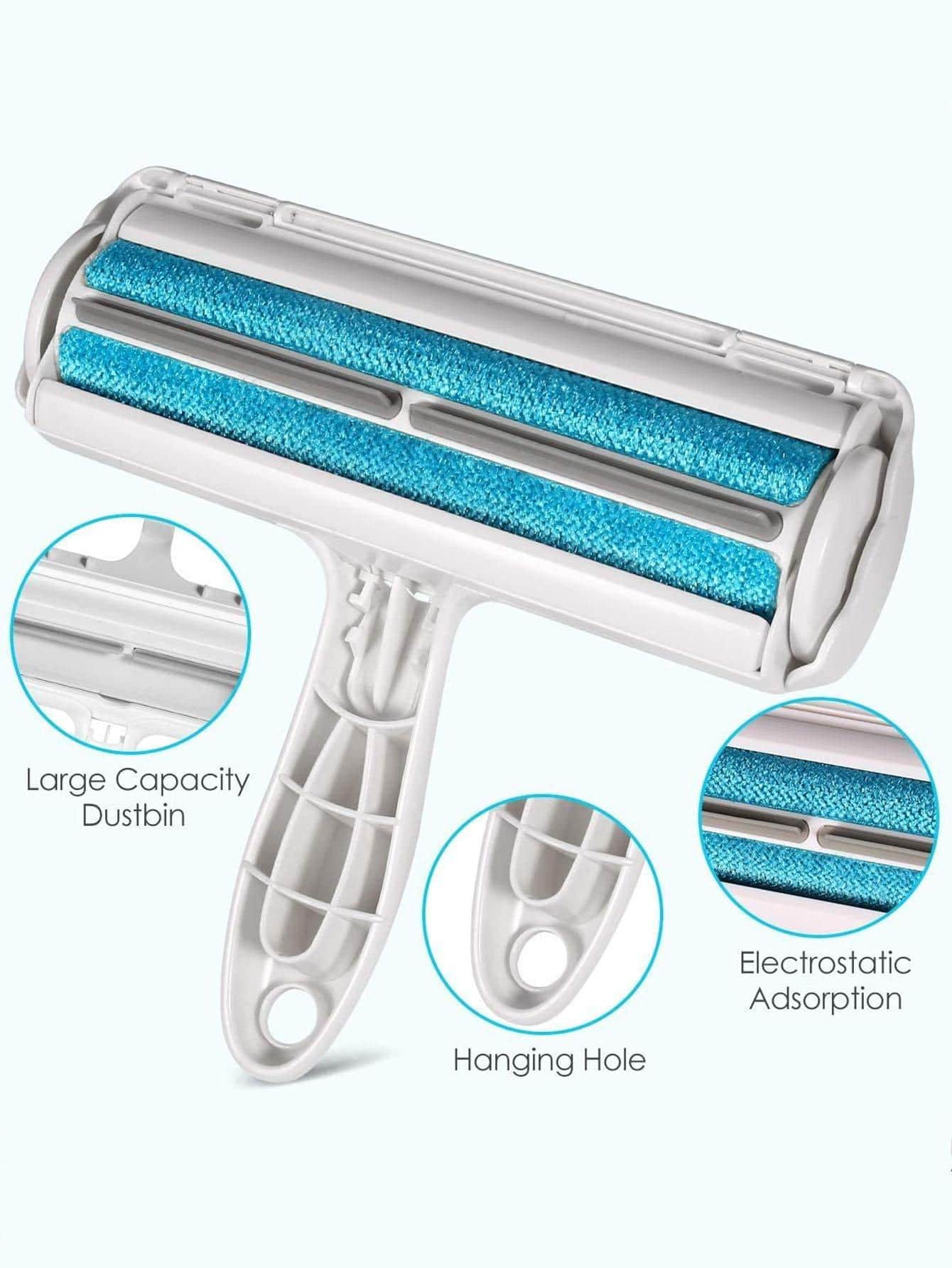 Pet Hair Remover Roller - Dog & Cat Fur Remover With Self-Cleaning Base ...