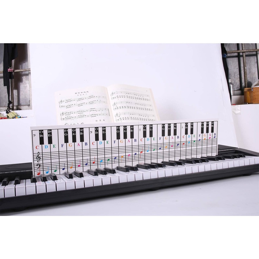 Piano and Keyboard Note Chart for 61 Keys 88 Keys, Piano Keyboard Note ...