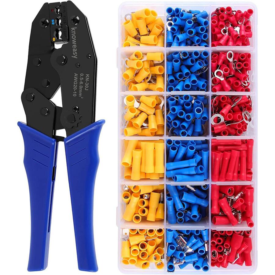 Knoweasy Wire Terminals Crimping Tool Kit, AWG20-10 Insulated ...