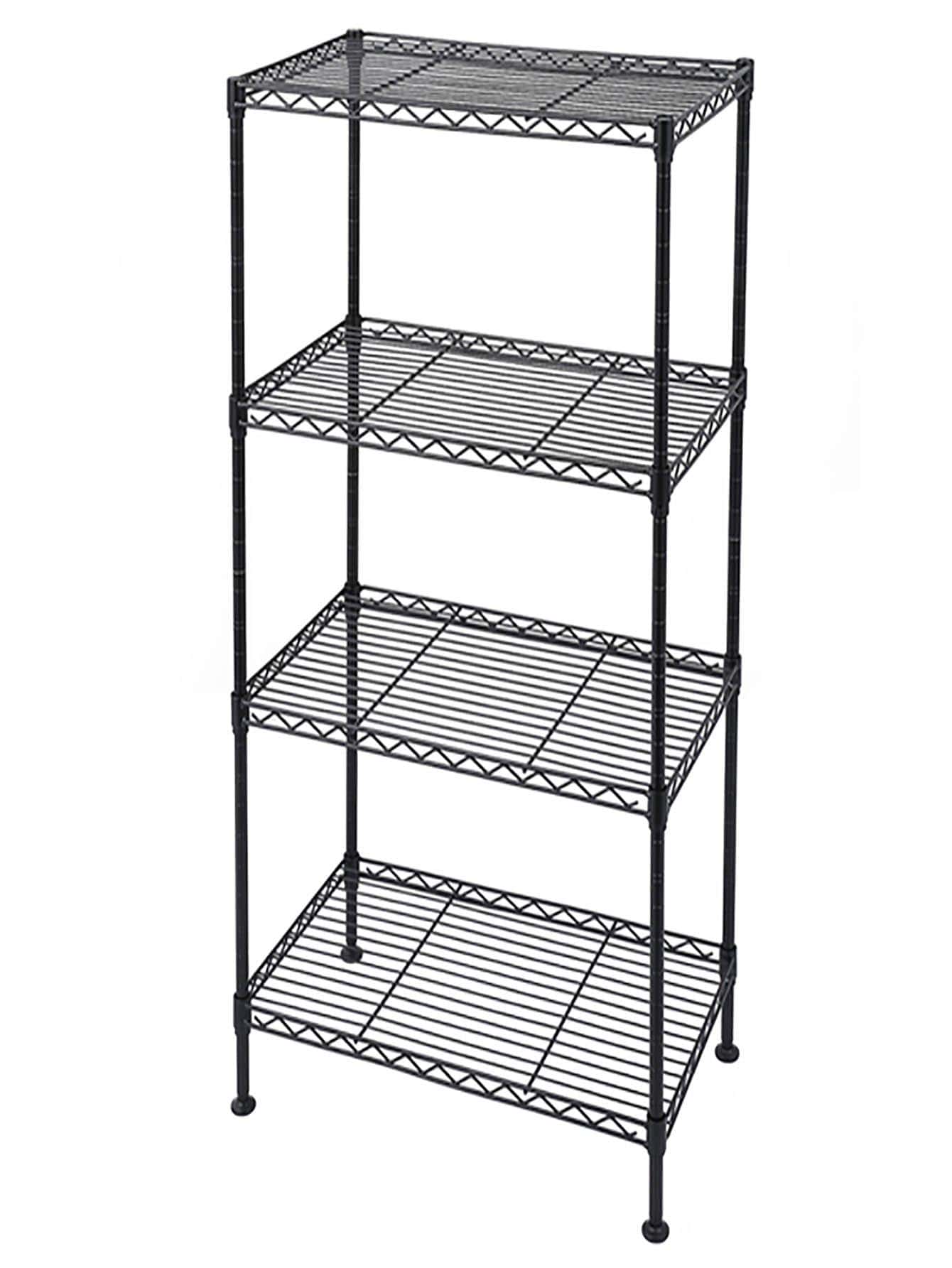 Heavy Duty 4-Tier Industrial Welded Wire Shelving, Durable and Sturdy ...