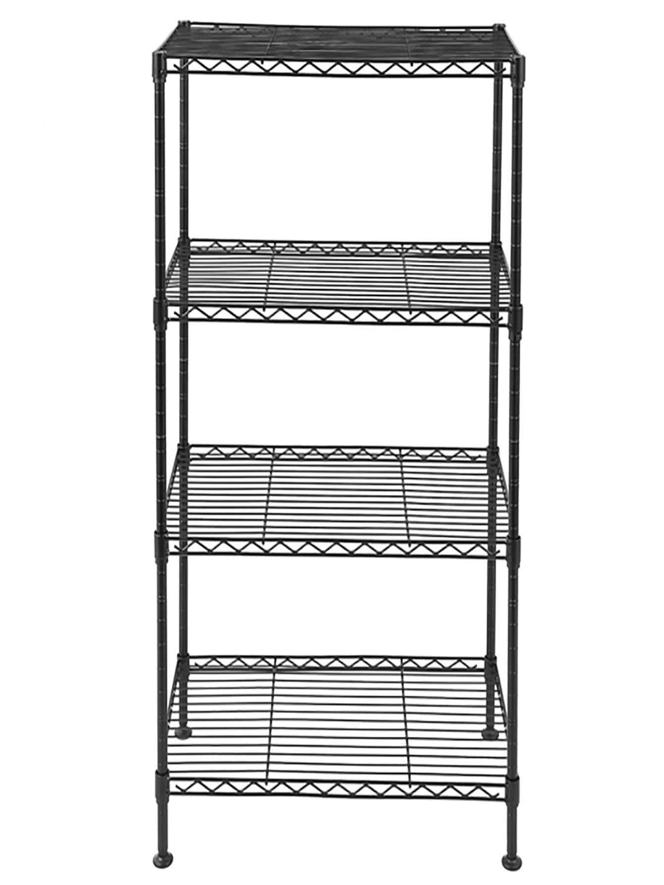 Heavy Duty 4-Tier Industrial Welded Wire Shelving, Durable and Sturdy ...