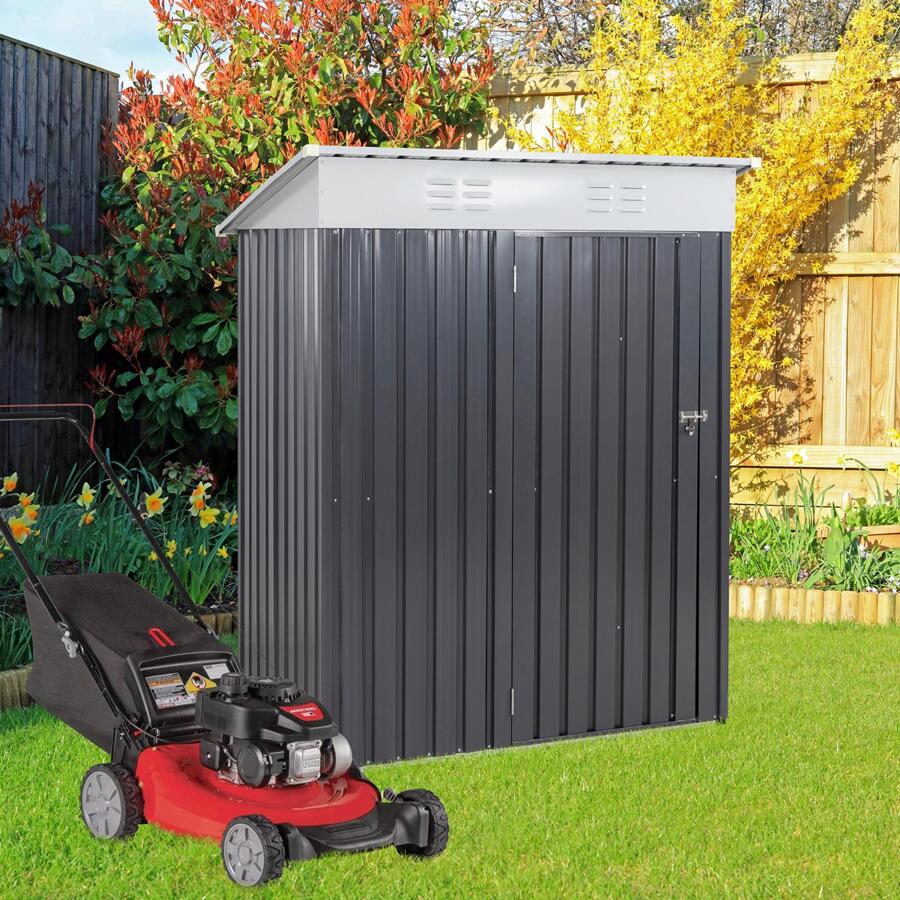 Vongrasig 5 x 3 x 6 FT Outdoor Storage Shed Clearance with Lockable ...