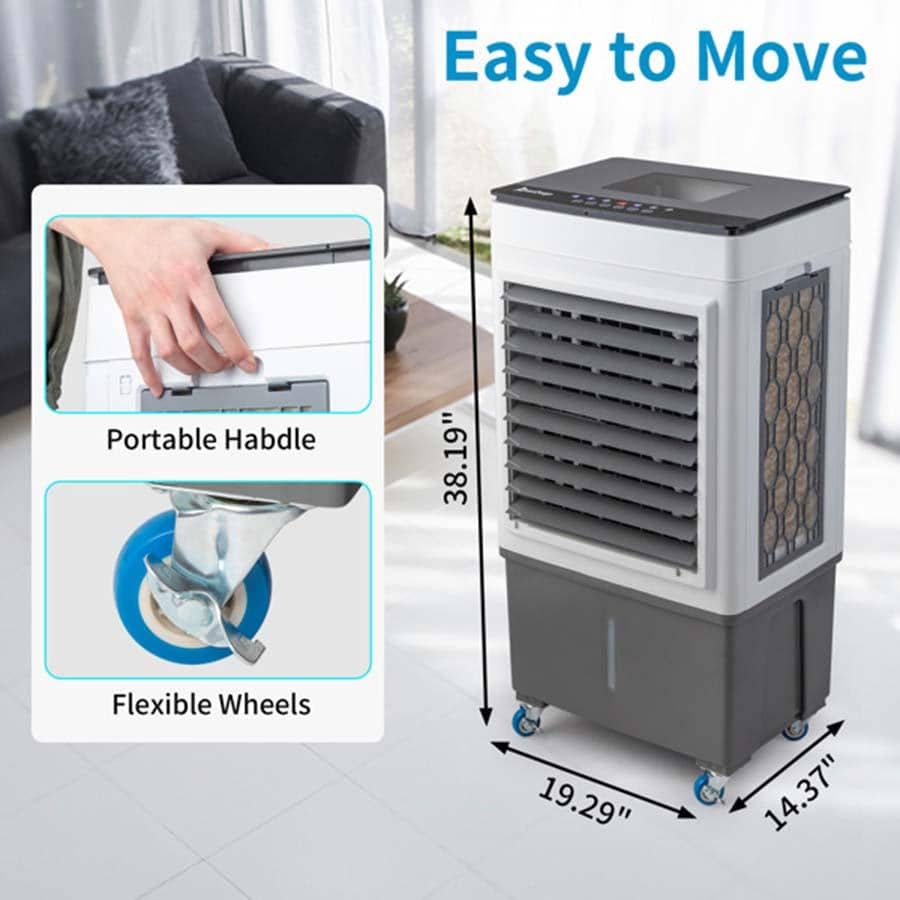 Wekity 3 In 1 Portable Evaporative Cooler Indoor Outdoor 2650cfm