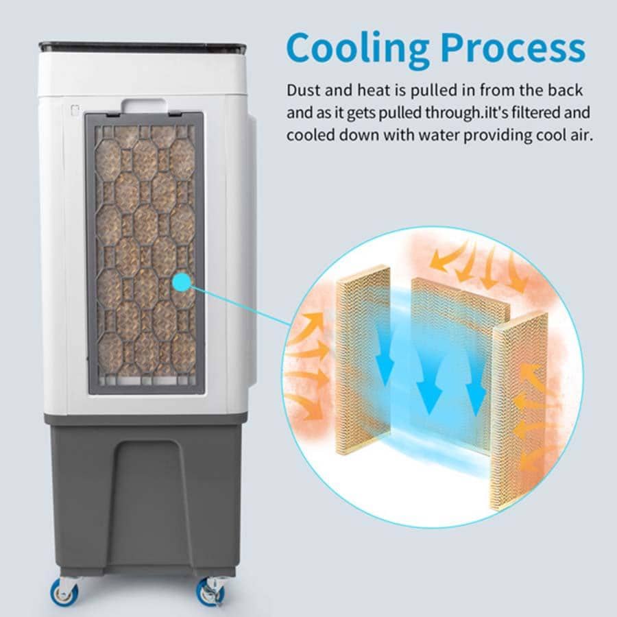 Wekity 3 In 1 Portable Evaporative Cooler Indoor Outdoor 2650cfm