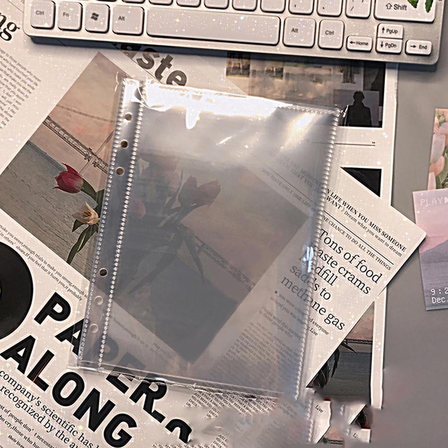 10pcs Clear Binder Pocket, Modern Multi-purpose Loose Leaf Pocket For ...